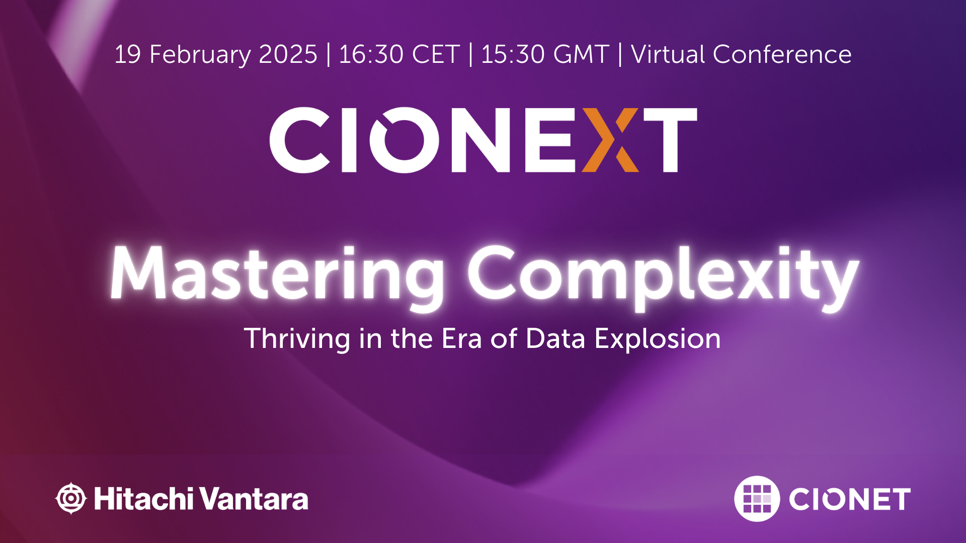 CIONEXT 20 | Mastering Complexity | Thriving in the Era of Data Explosion